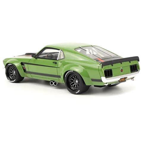 Acme Diecast 118 1970 Ford Mustang Widebody By Ruffian Greenblack