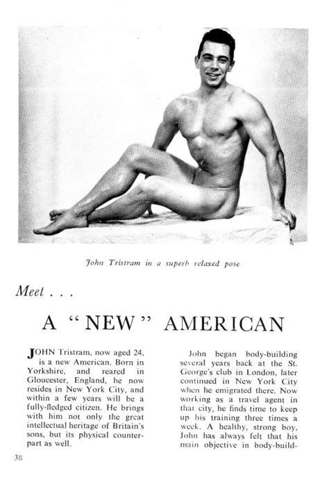 Male Models Vintage Beefcake John Tristram Photographed By Lon