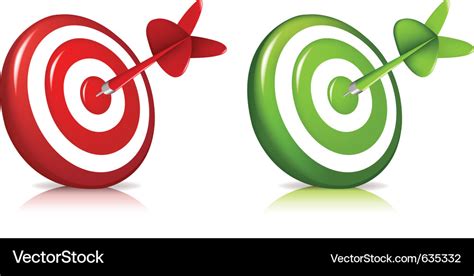 Darts Hitting A Target Royalty Free Vector Image