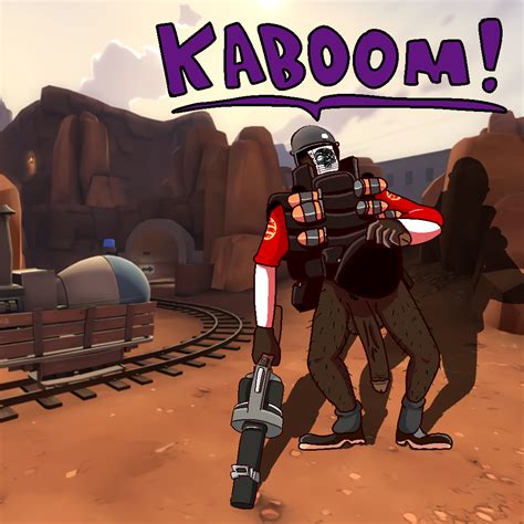 Rule 34 1boy Demoman Demoman Team Fortress 2 Hombre Kaboom Tagme
