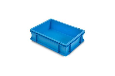 Stackable Bins 40x30x12cm Blue Norah Plastics
