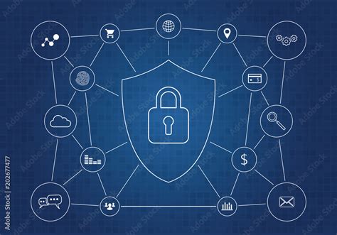Cyber Security Data Protection Network Security Data Safety Social Media Protection Concept