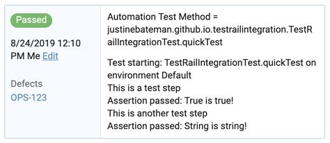 Github Justinebatemantestrail Automation Integration Using Testrails Api To Post The