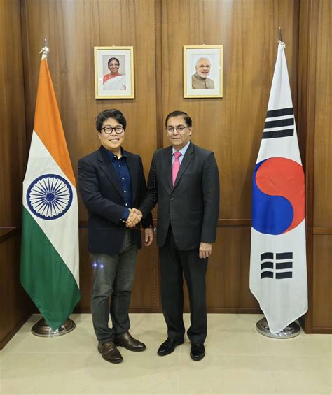 Ambassador Amit Kumar Met Mr Wonsok Yun Commissioner Incheon Free