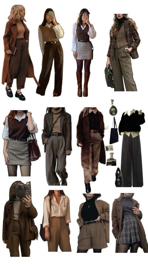Dark Academia Outfit Ideas Mode Style Anglais Academia Aesthetic