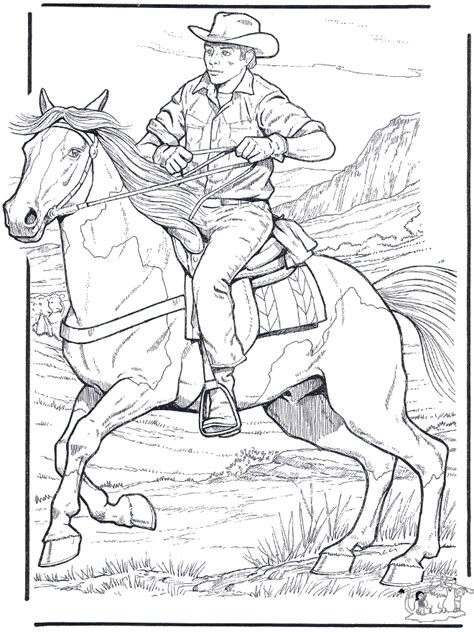 Western Theme Coloring Pages