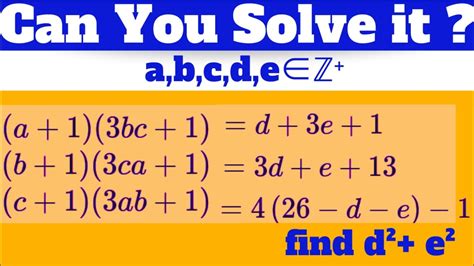 Learn How To Solve In Easywaymath Olympiad Question Youtube
