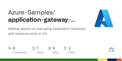 Github Azure Samplesapplication Gateway Dotnet Manage Application Gateways Getting Started