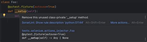 Pythons1144 False Positive For Autoused Private Fixtures Report False Positive False