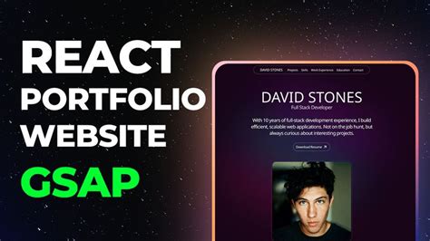 React Portfolio Website Kevin Rush Using Tailwind Css And Framer