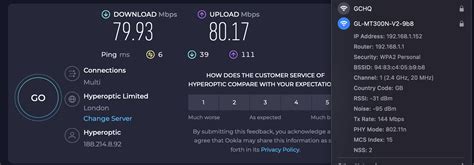 GL MT N V Mango Mixed Speed Results On GL INet Firmware Routers GL INet
