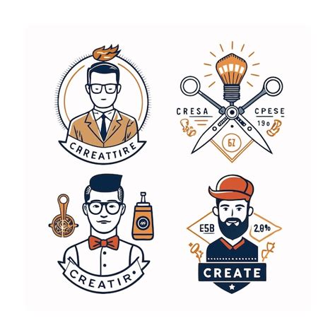 Realistic Corporate Different Type Business Logo Concept Premium Ai