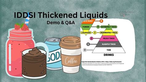 Iddsi Liquid Levels Explained June 21 2023 Youtube