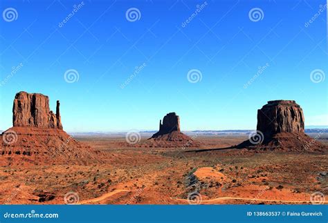 The Famous Monument Valley Navajo Tribal Park Stock Image Image Of