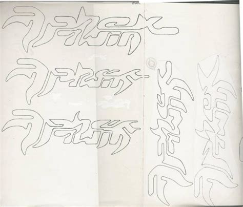 Aphex Twins Logo Designer Unearths Early Unseen Sketches Type Design