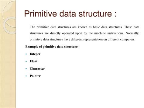 classification of datastructure ppt