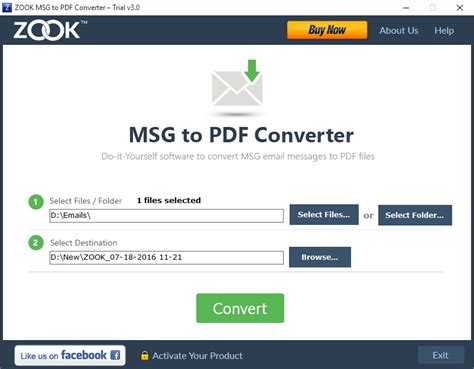MSG To PDF Converter Print Save Export MSG To Adobe PDF