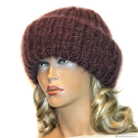 А ля Такори вязаная шапка черный виноград в интернет магазине на Ярмарке Мастеров Шапки