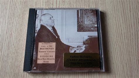 Cd Walter Gieseking Beethoven Piano Concerto No 5 Emperor 興趣及遊戲