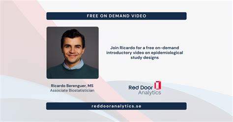 Introduction To Epidemiological Study Designs Red Door Analytics