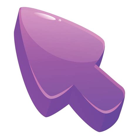 3d Shiny Purple Cursor Pointing Top Left Corner 48455805 Vector Art At Vecteezy