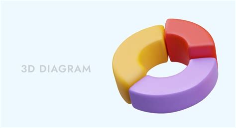 Premium Vector Donut Pie Chart With Sectors Of Different Colors