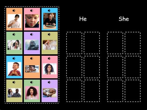 Feelings He She Group Sort