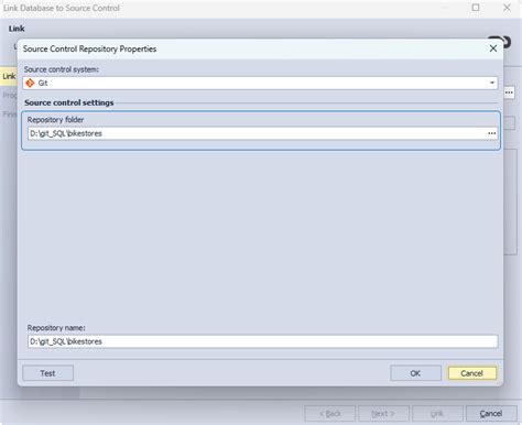 Link A Database To Git