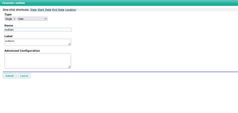 Setting Date Parameter For Today To Capture Current Time In Reporting Module Implementing