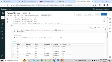 31how To Read Parquet Files In Databricks Using Pyspark In Telugu