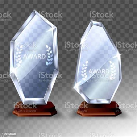 유리 트로피 상 세트 투명한 배경에 3d 벡터 현실적인 상 Championship에 대한 스톡 벡터 아트 및 기타 이미지 Championship 개념 결정체 Istock