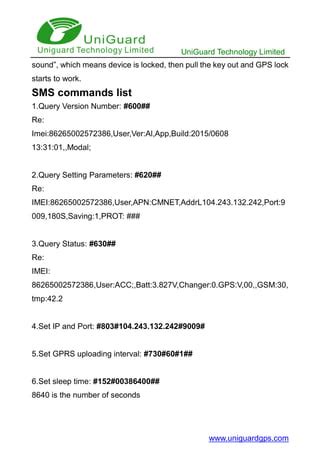 GPS Lock User Manual PDF