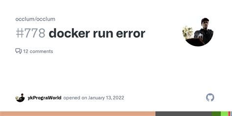 Docker Run Error · Issue 778 · Occlumocclum · Github