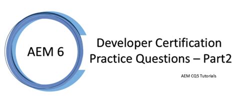 Aem 6 Beginner Developer Certification Exam Questions Dumps Practice