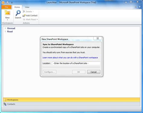 microsoft sharepoint workspace download