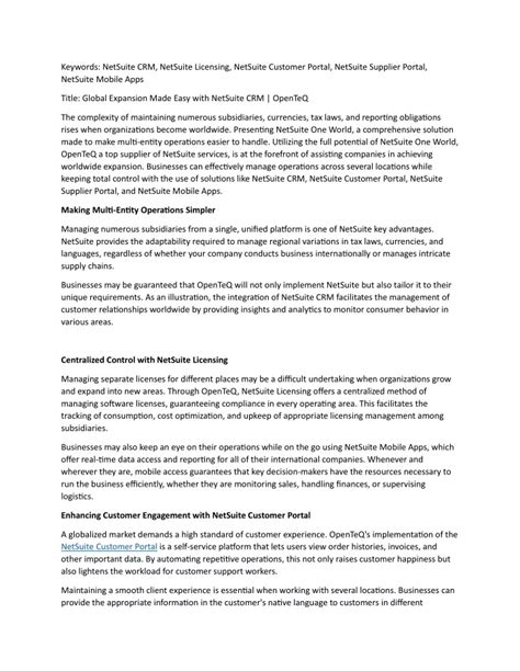 Ppt Netsuite Crm Netsuite Licensing Netsuite Customer Portal Netsuite Supplier Portal