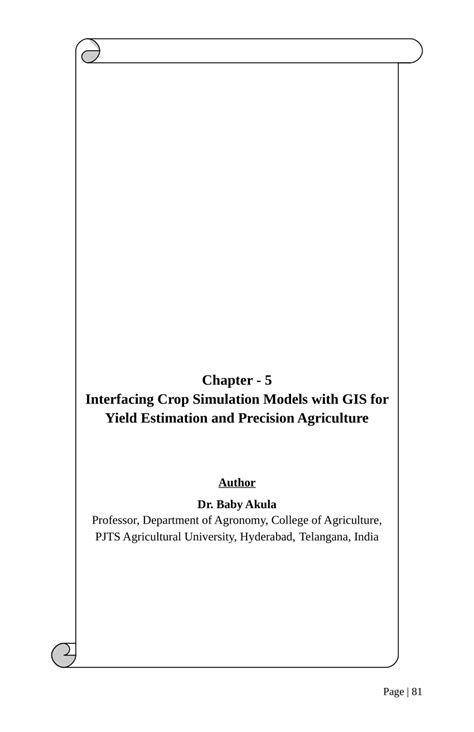 Pdf Interfacing Crop Simulation Models With Gis For Yield Estimation A Review