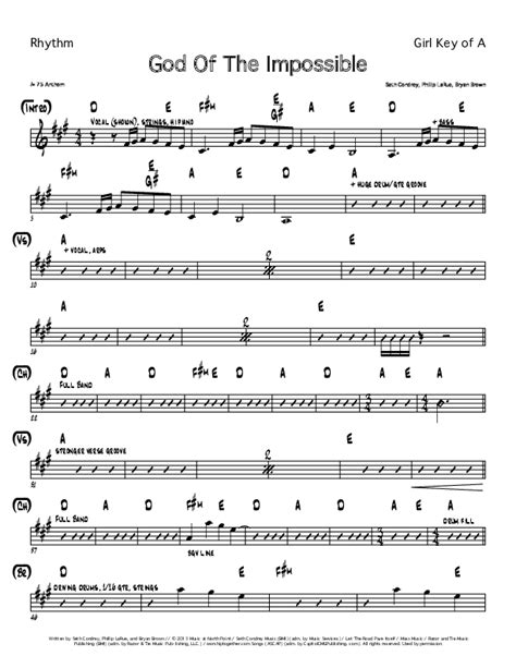 God Of The Impossible Sheet Music Pdf Paul Taylor Smith North Point
