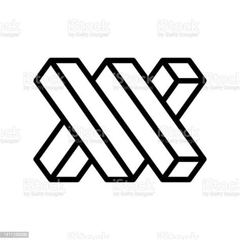 펜로즈 불가능한 기하학적 모양 선 아이콘 벡터 일러스트 레이 션 0명에 대한 스톡 벡터 아트 및 기타 이미지 0명 과학 기하 Istock