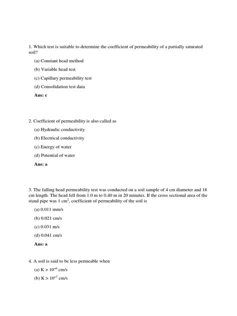 Week 3 Assignment For Geotechnical Testing Laboratory Pdf