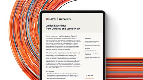 Get Unified Experience From Genesys And Servicenow Genesys