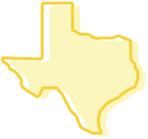 Texas Outline Map Illustration And Silhouette Hd Png Png All