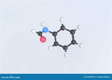 Formanilide Molecular Structure 3d Flat Model Formamide Aniline Structural Chemical Formula