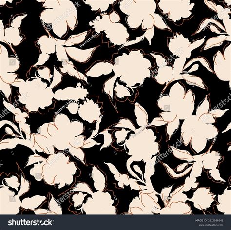 Flowers Patterns Seamless Floral Backdrop Stock Illustration 2232988641