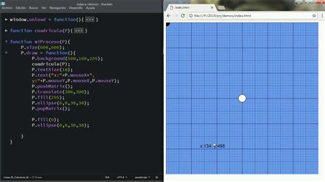 Processing Js Coordenadas Del Raton YouTube