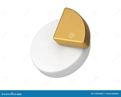 Financial Budget Chart Pie Analyzing Business Accounting Visualization 3d Icon Realistic Vector