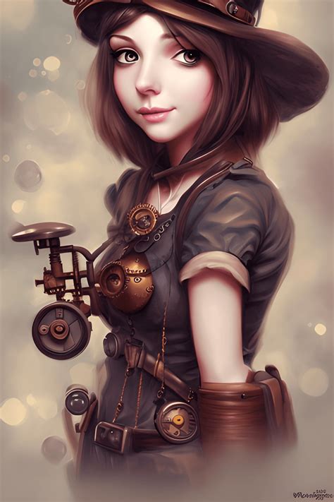 Adorable Steampunk Dee Walsh · Creative Fabrica