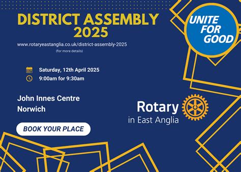 District Assembly 2025 Rotary In East Anglia