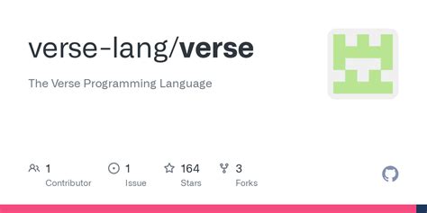 Github Verse Langverse The Verse Programming Language
