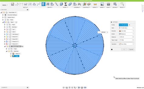 Multiple Extrusions At Once Autodesk Community